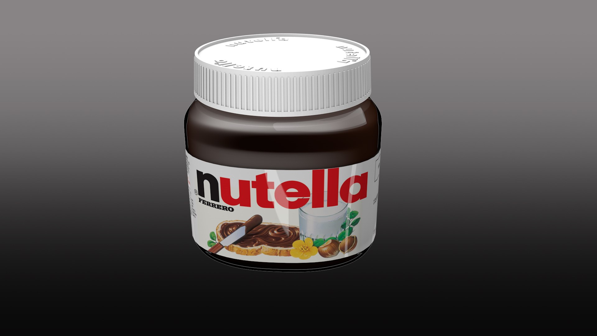 3D Nutella Ferrero - TurboSquid 1540775