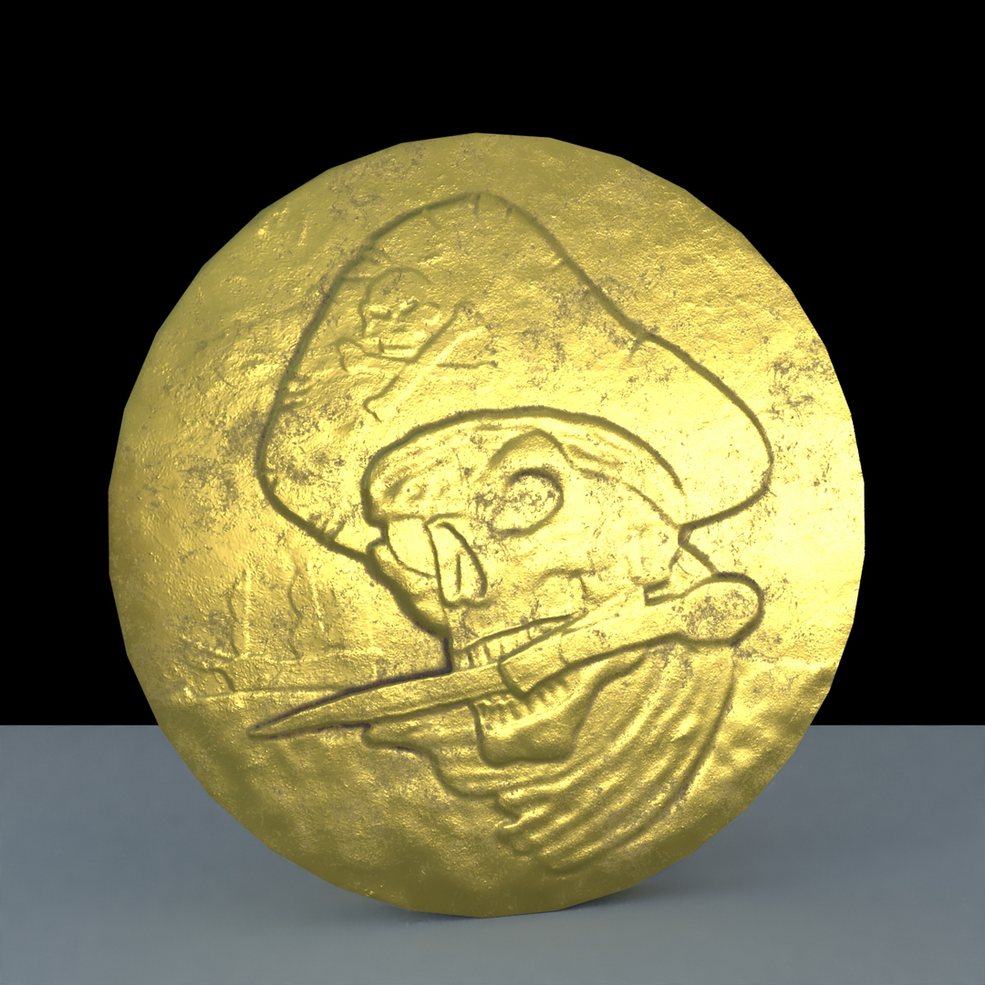3D model old gold coin - TurboSquid 1449240