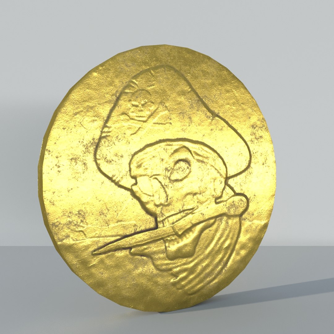 3D model old gold coin - TurboSquid 1449240