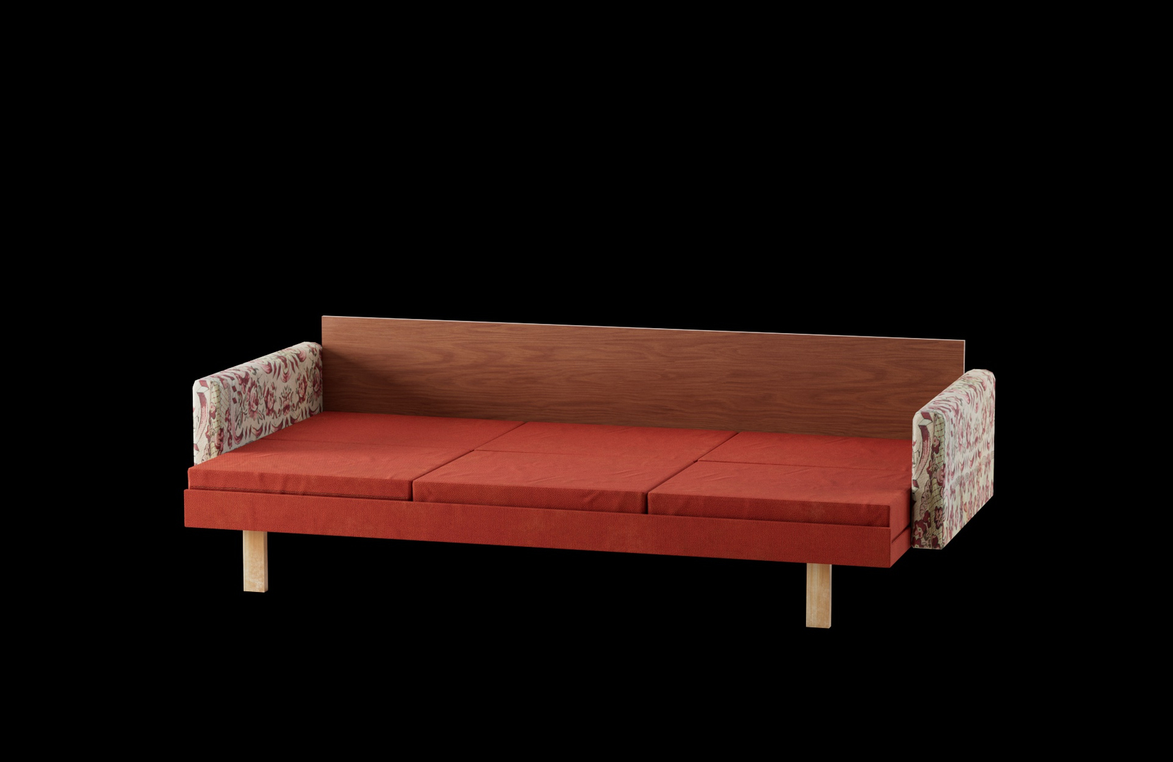 Old Soviet One And A Half Bed PBR 3D Model - TurboSquid 2247158