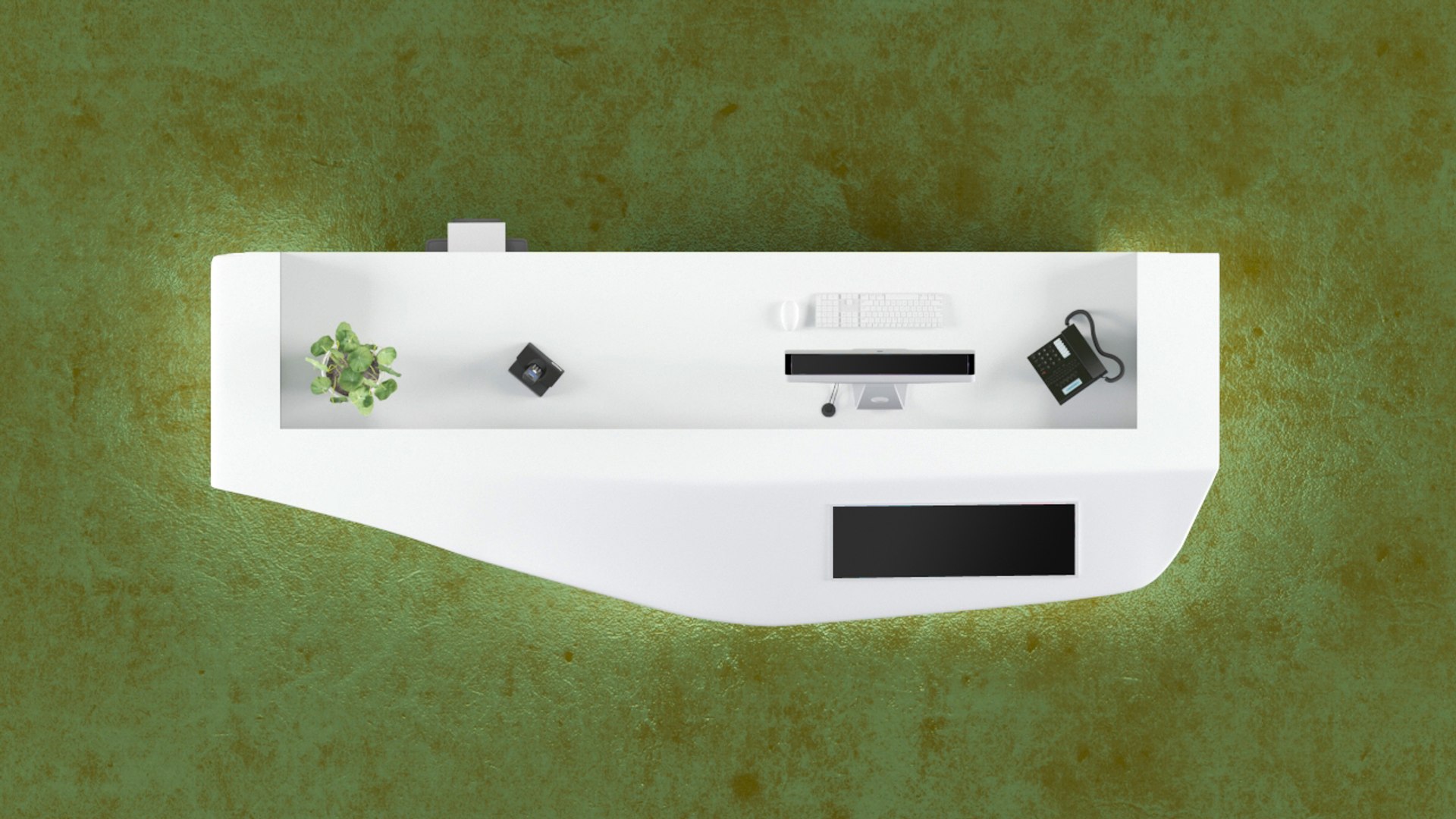 3D Organic Reception Counter - TurboSquid 1511996