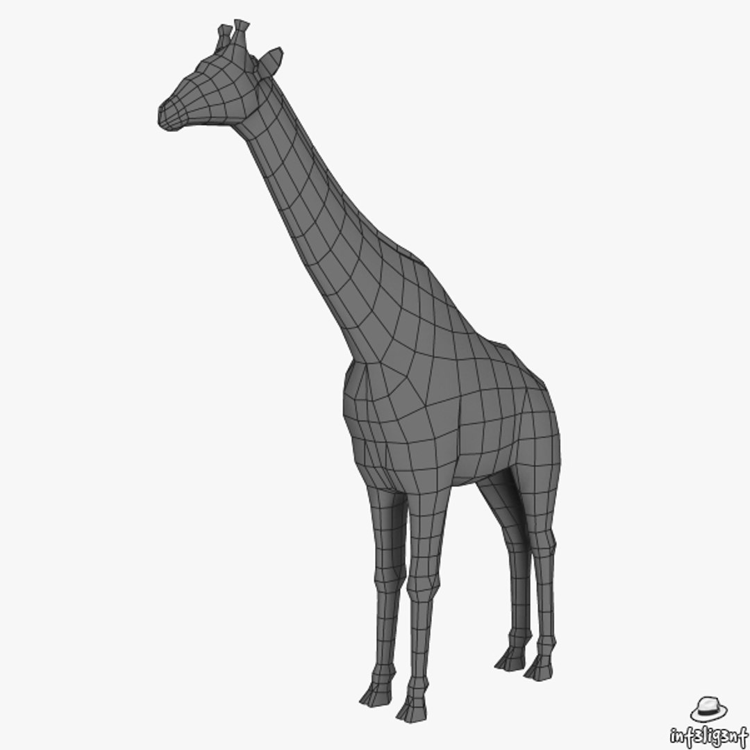 3d giraffe edge loop