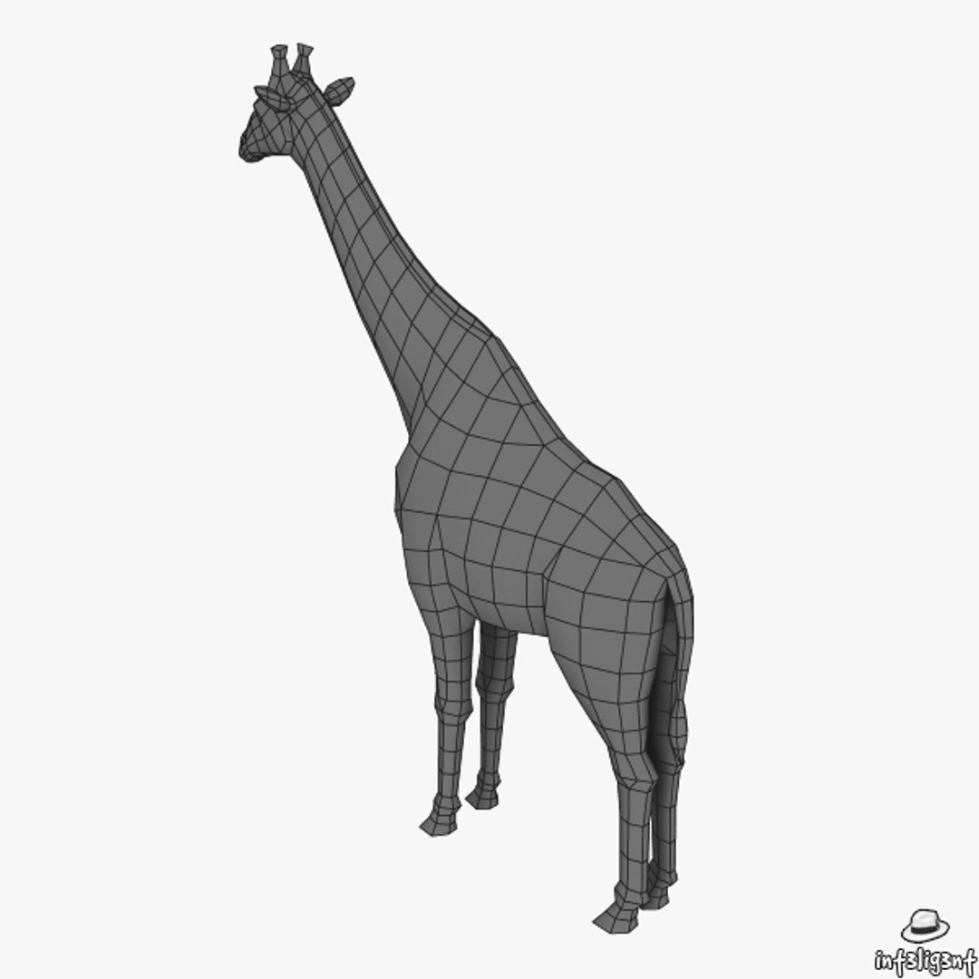 3d giraffe edge loop