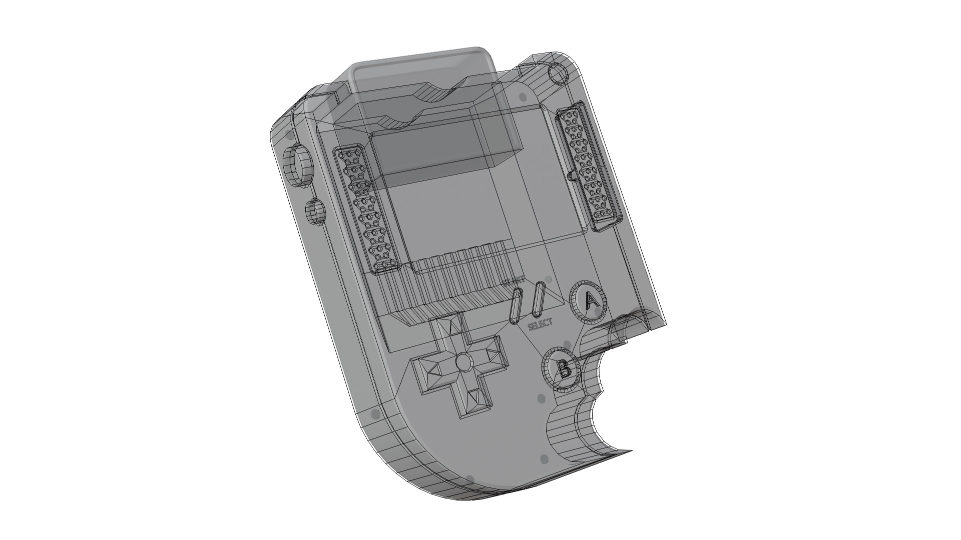 Custom Game Boy Console 3D Model Model - TurboSquid 2126192