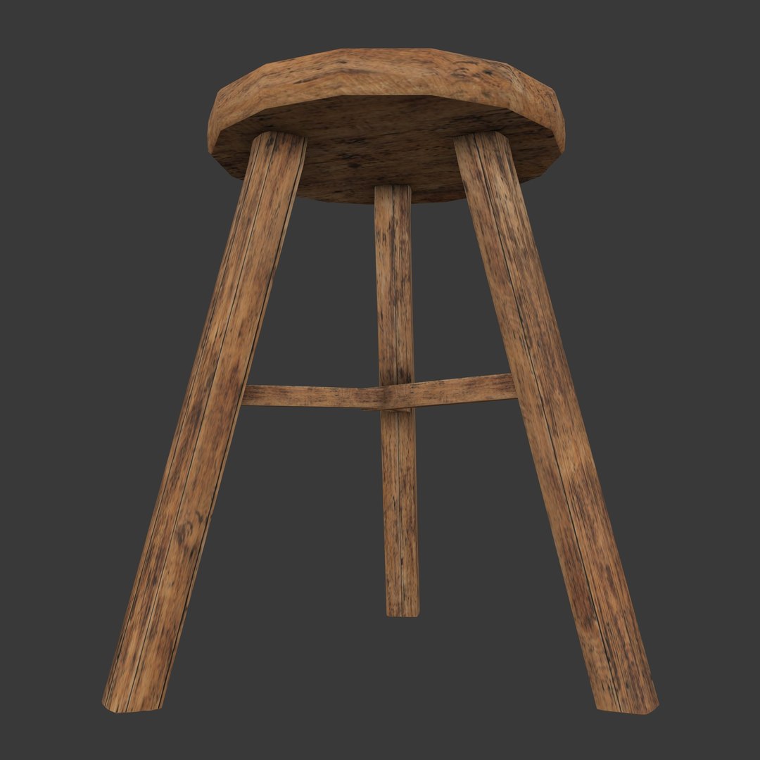 3d Ancient Stool - Model