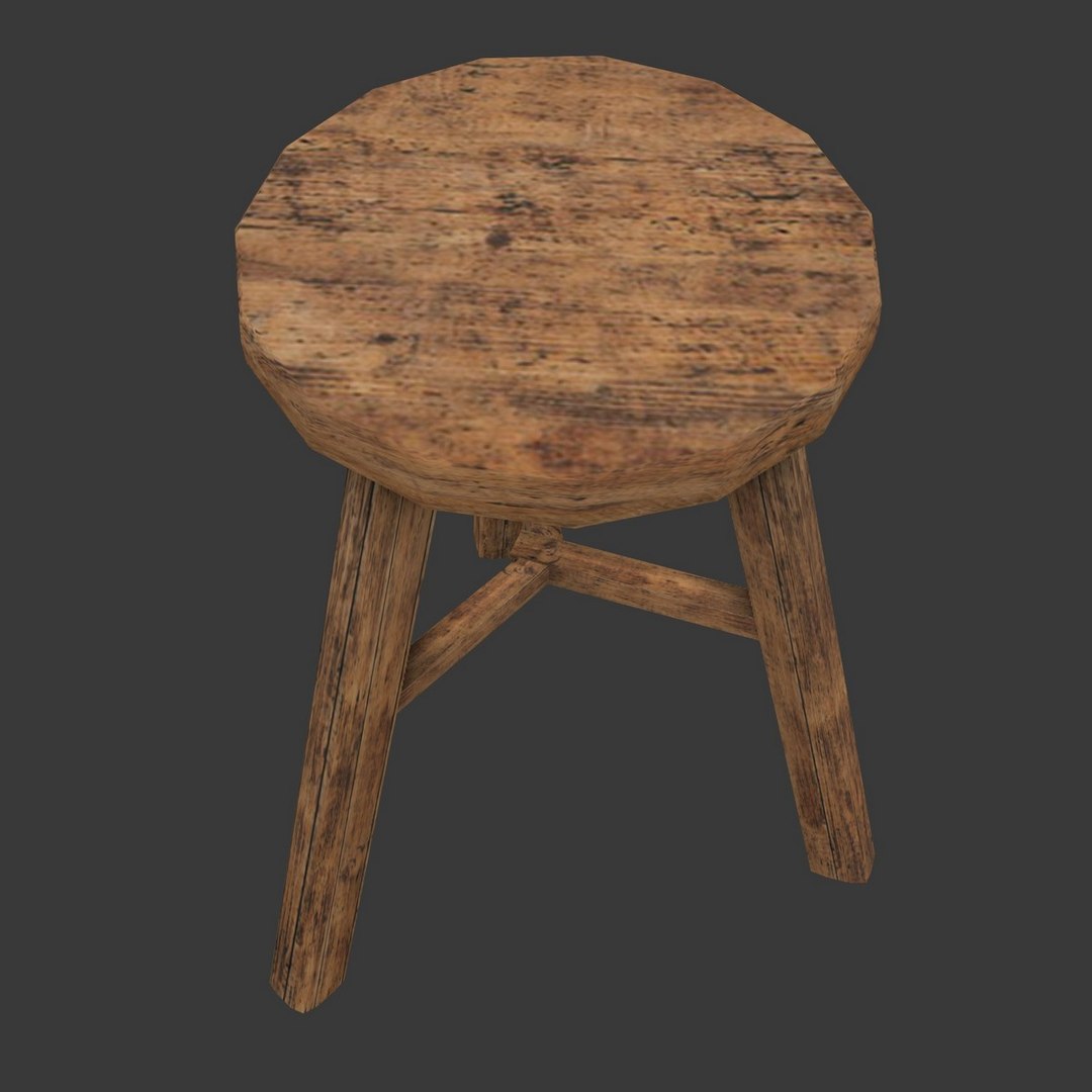 3d Ancient Stool - Model