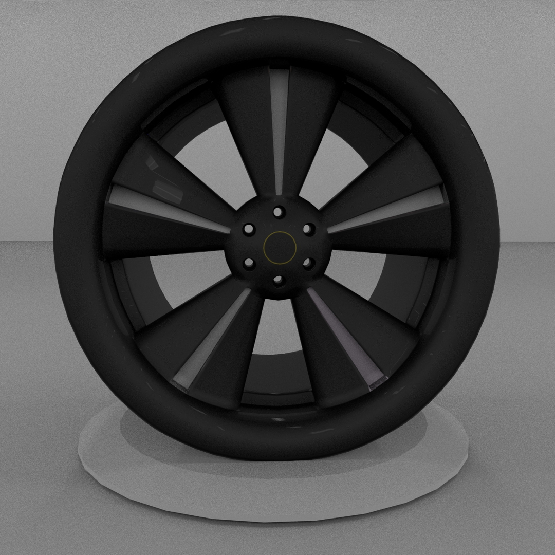 3d 3ds vehicle rims modeled