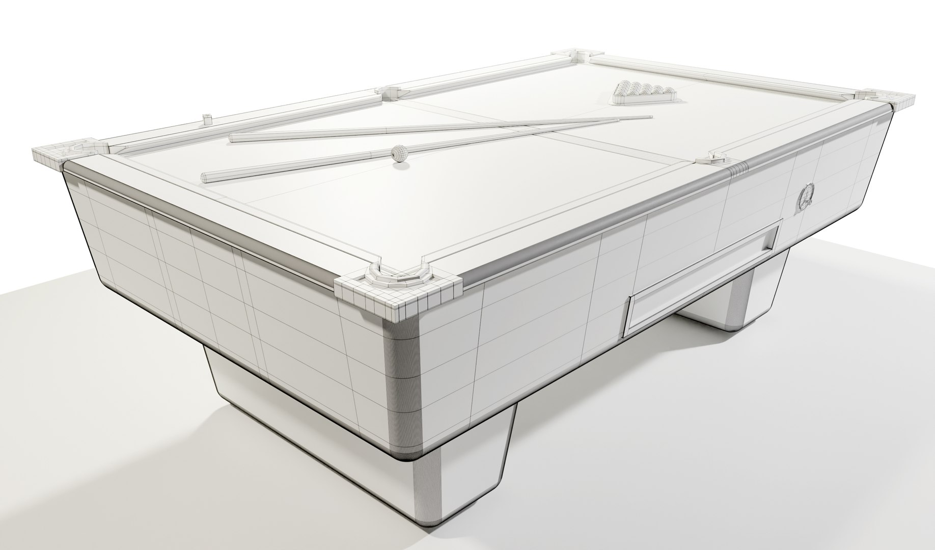 3D pool table - TurboSquid 1496652