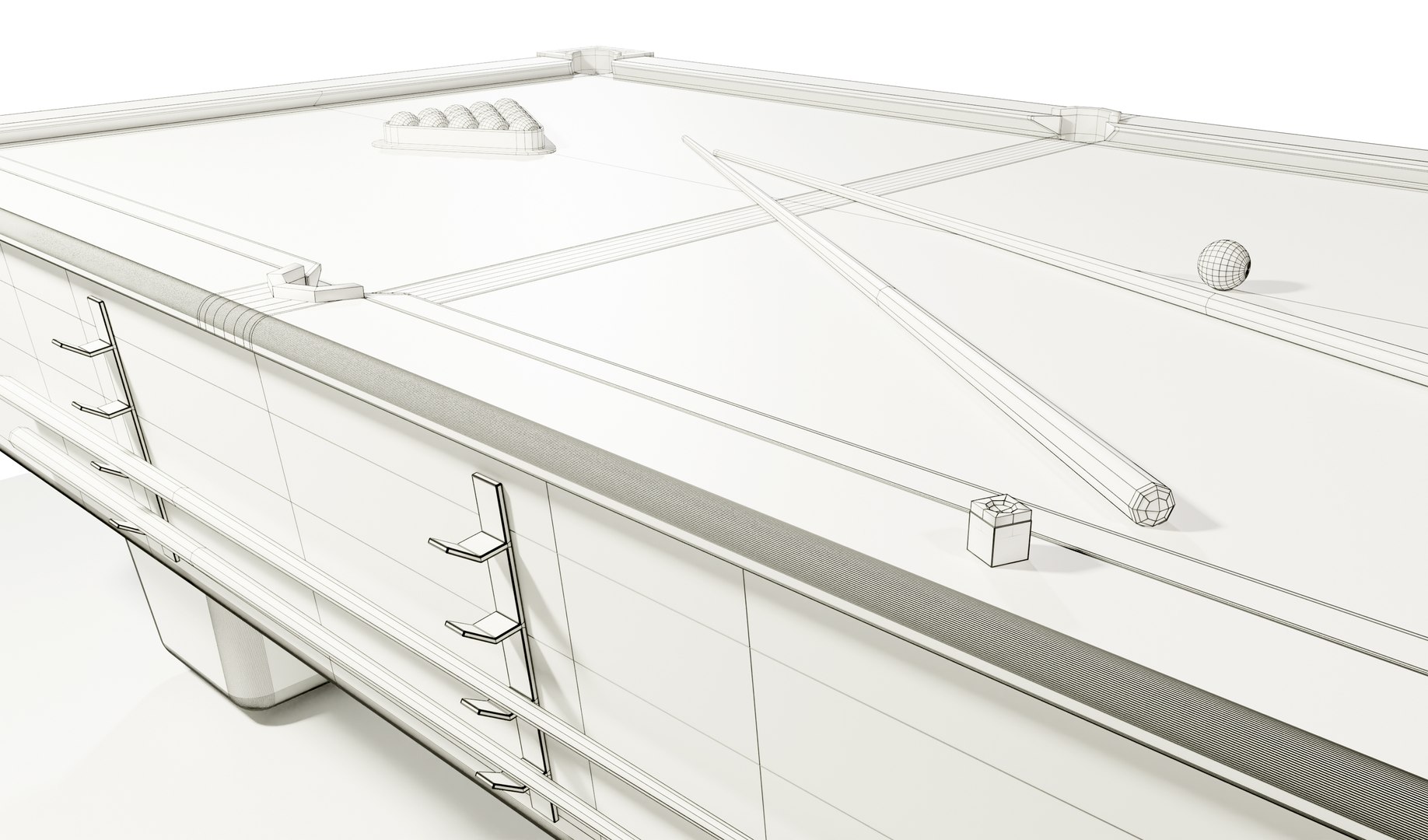 3D pool table - TurboSquid 1496652