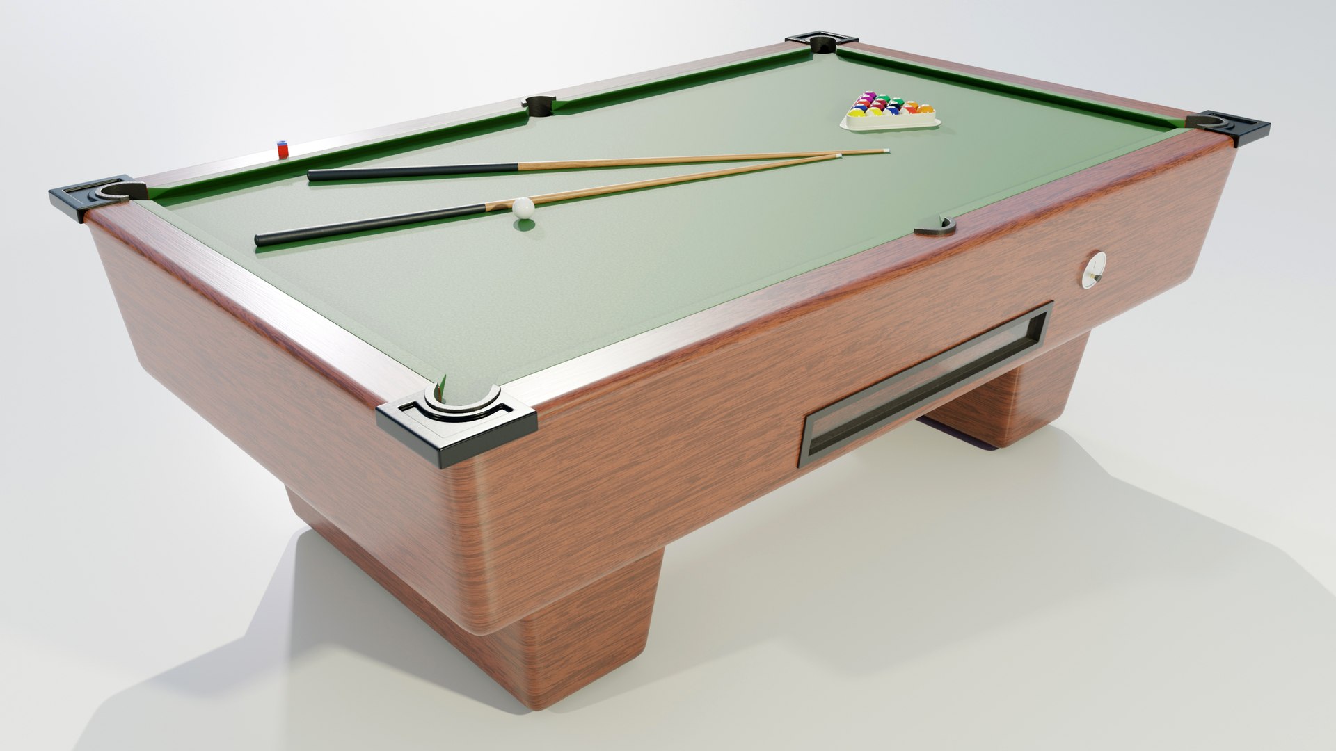 3D Pool Table - TurboSquid 1496652