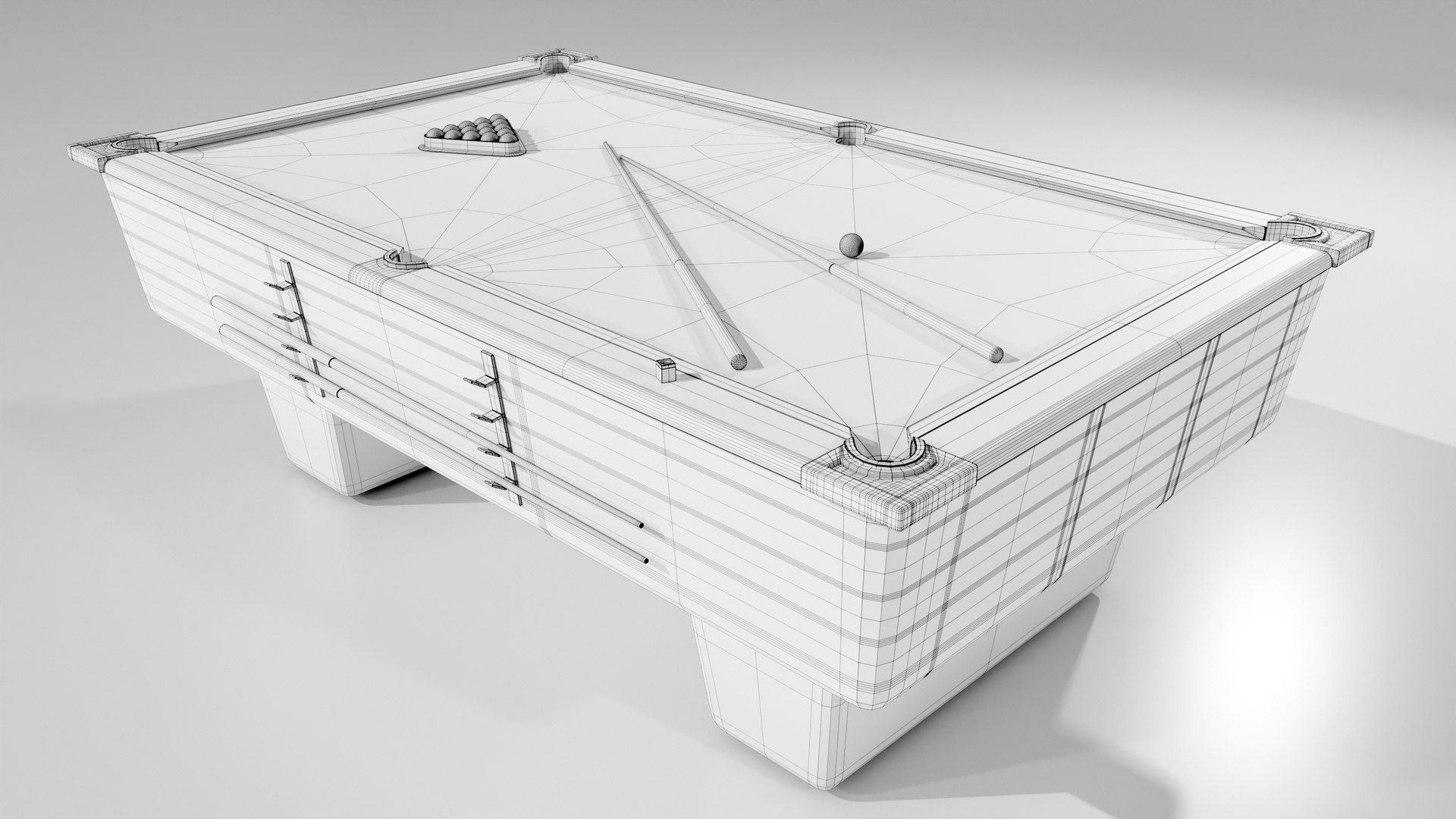 3D Pool Table - TurboSquid 1496652