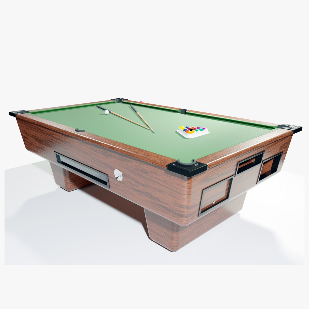 3D pool table - TurboSquid 1496652