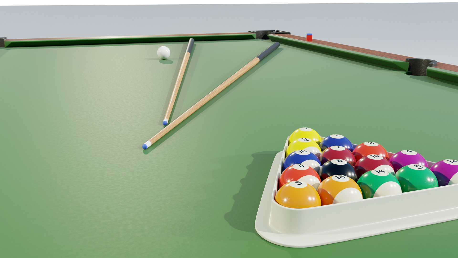 3D Pool Table - TurboSquid 1496652