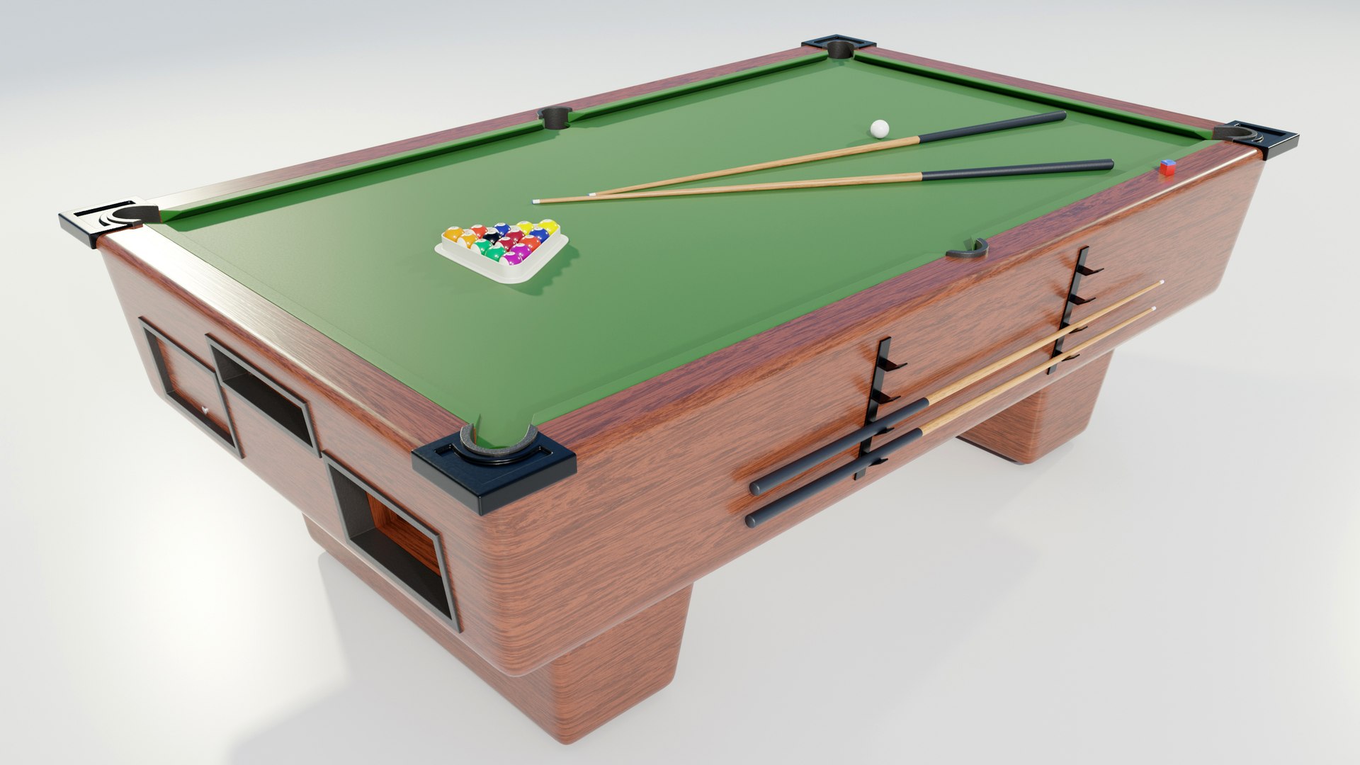 3D Pool Table - TurboSquid 1496652