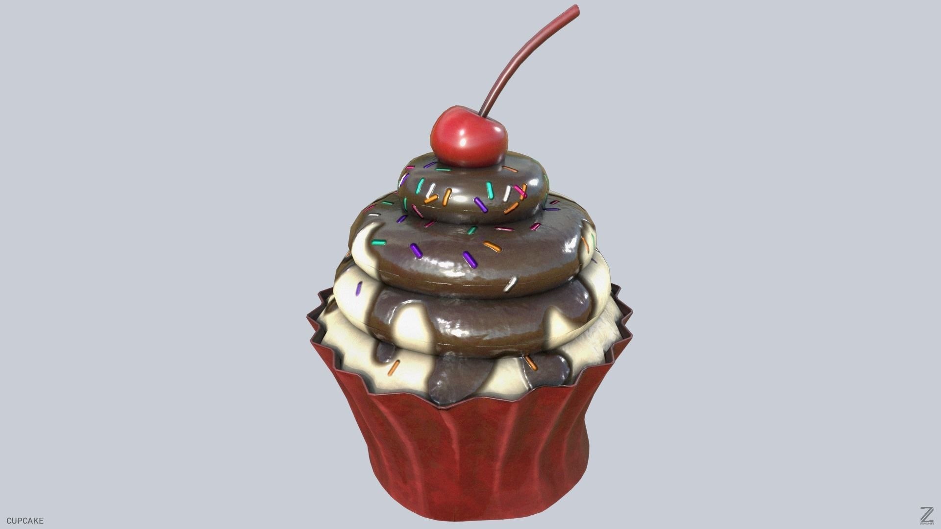 3D Model Cupcake - TurboSquid 2383576
