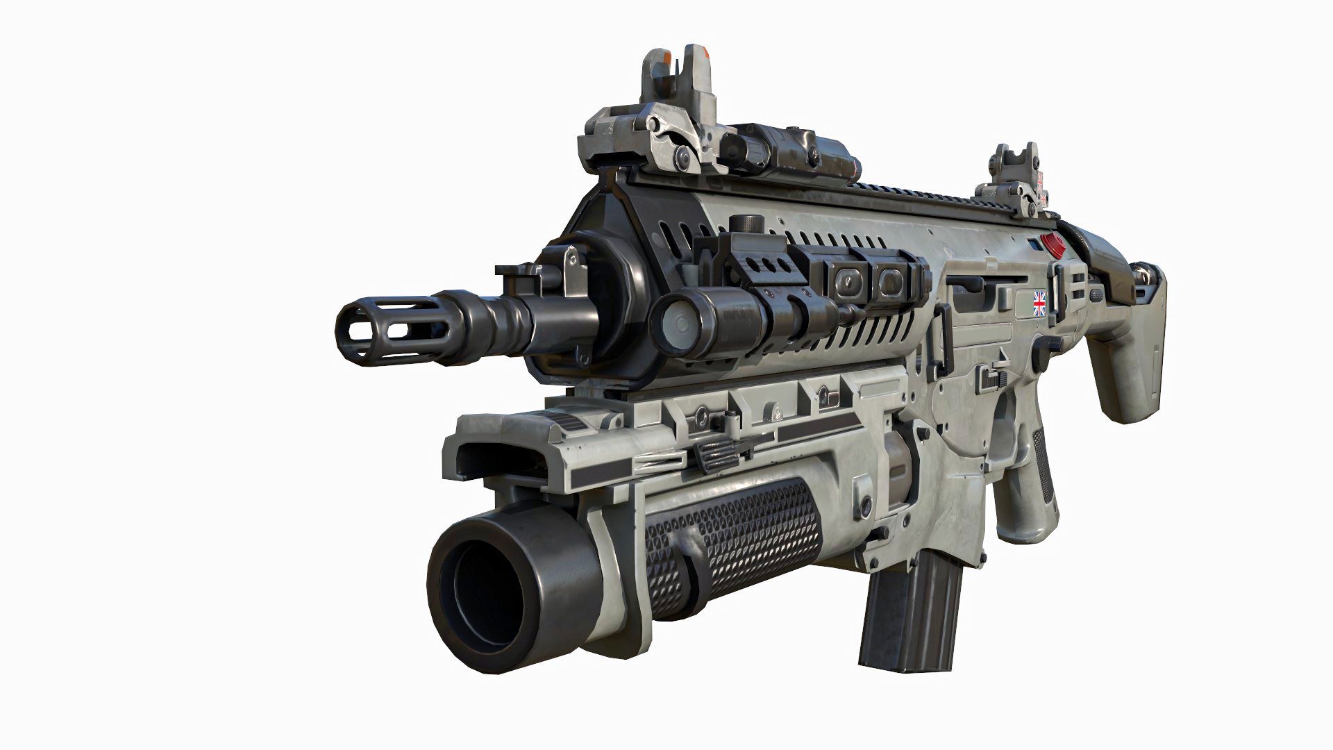 3D Futuristic Rifle Model - TurboSquid 1875473