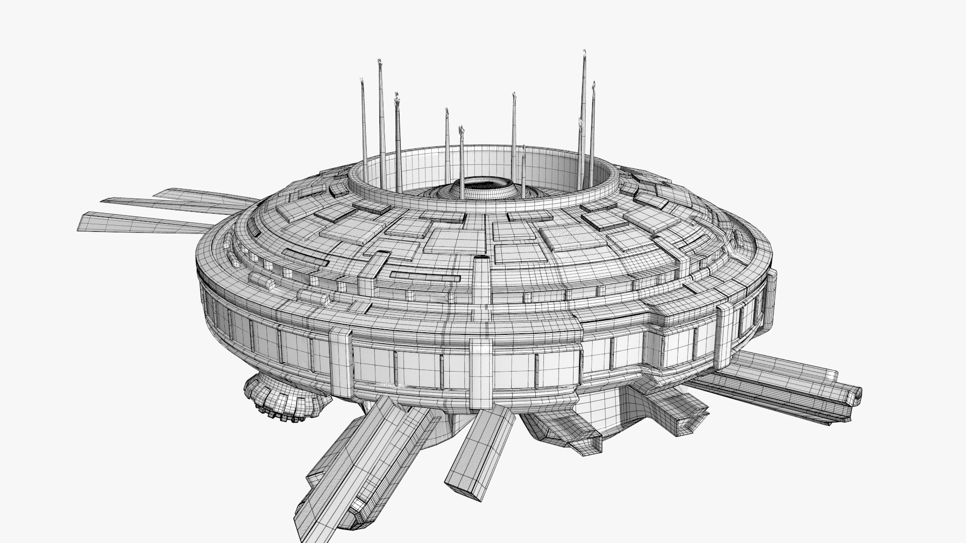 Mother Ship Model - TurboSquid 1795613