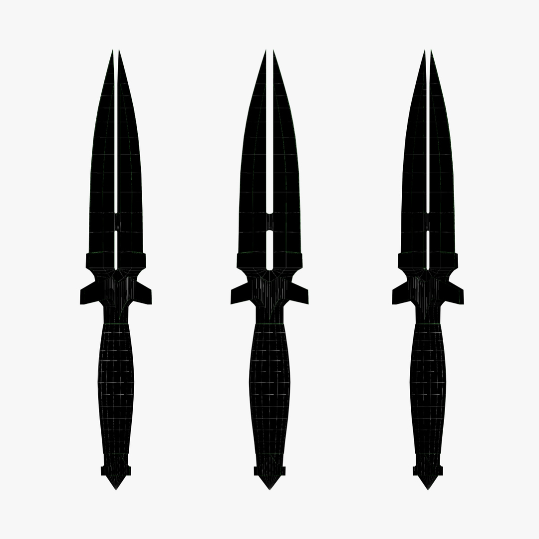 gil double shadow dagger 3d model
