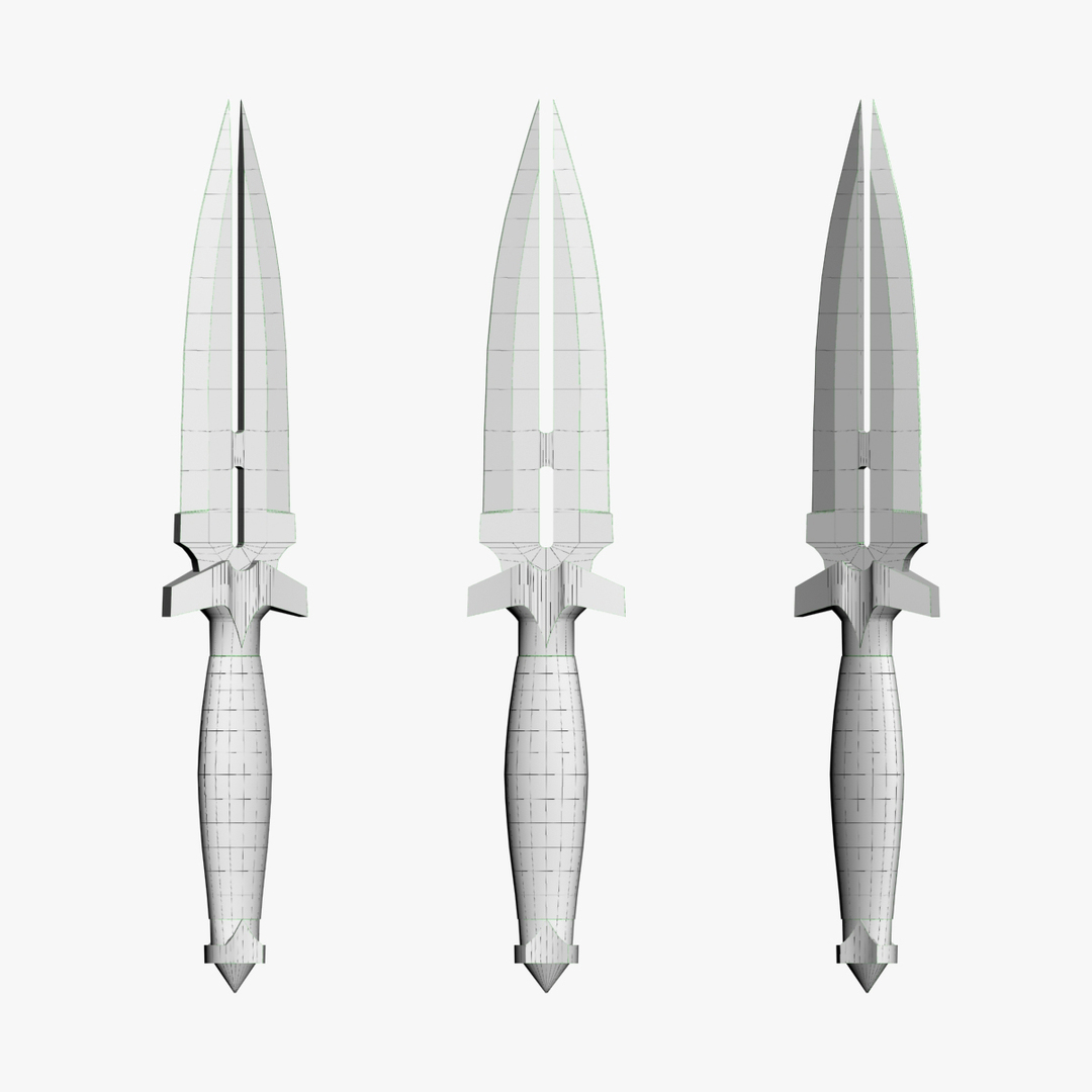 gil double shadow dagger 3d model