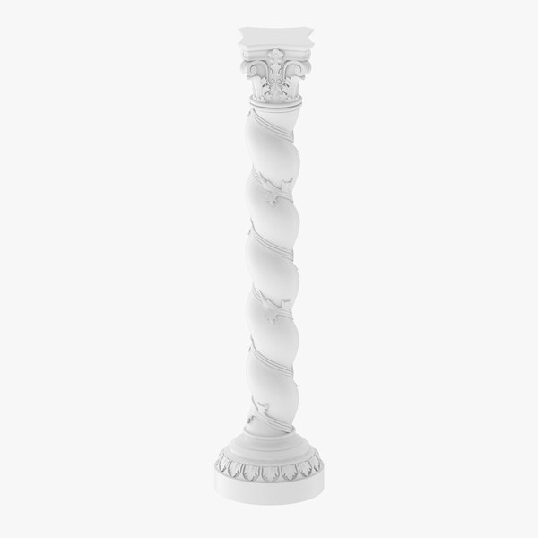 3D solomonic column model - TurboSquid 1618978
