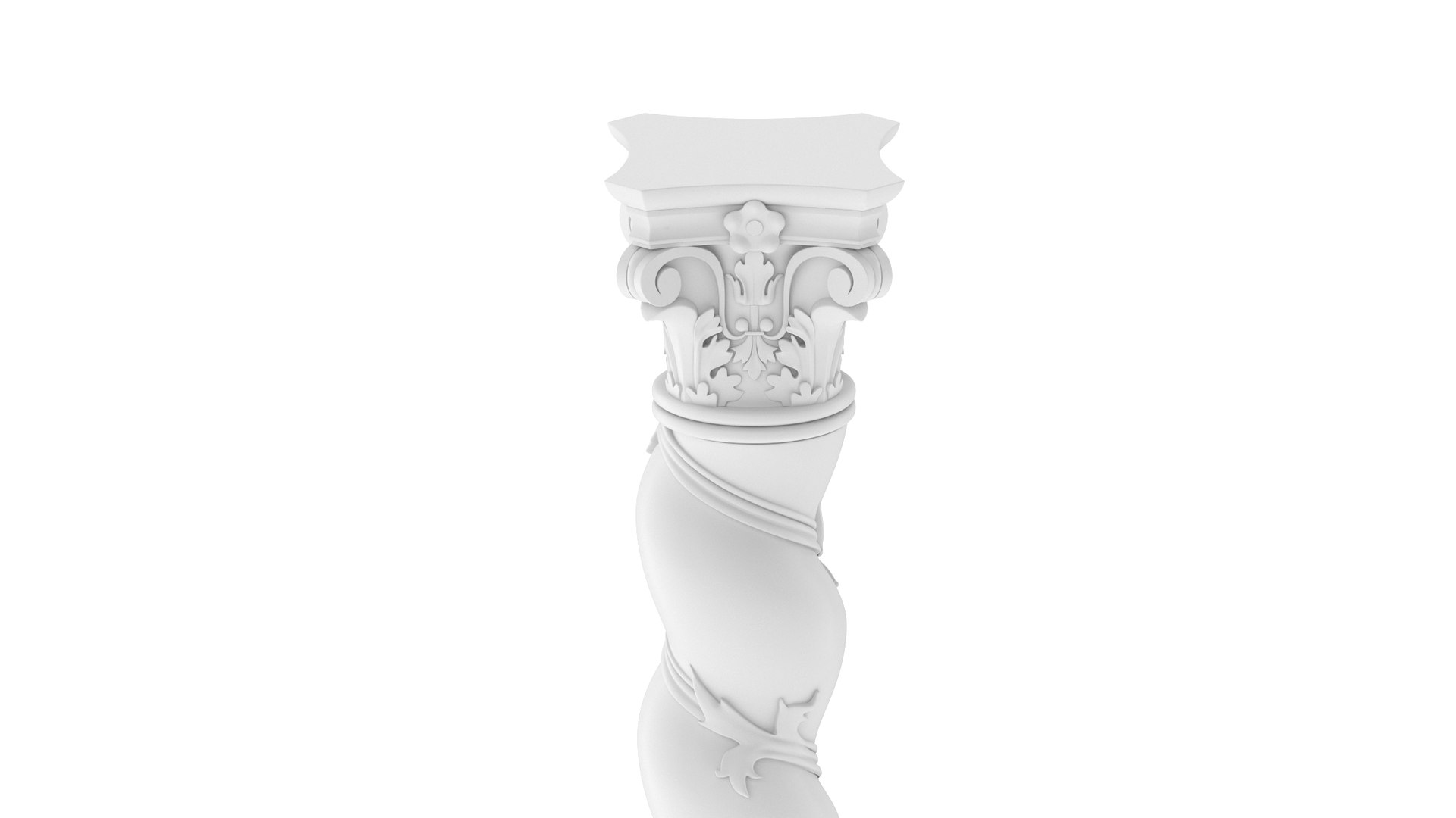 3D Solomonic Column Model - TurboSquid 1618978