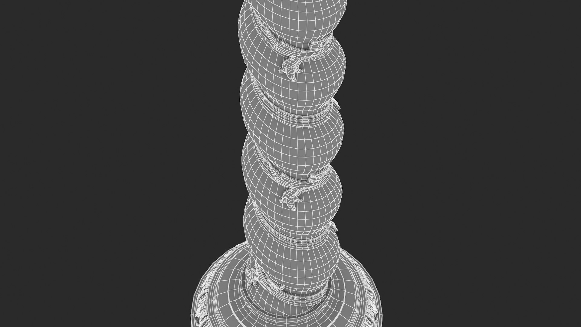 3D Solomonic Column Model - TurboSquid 1618978