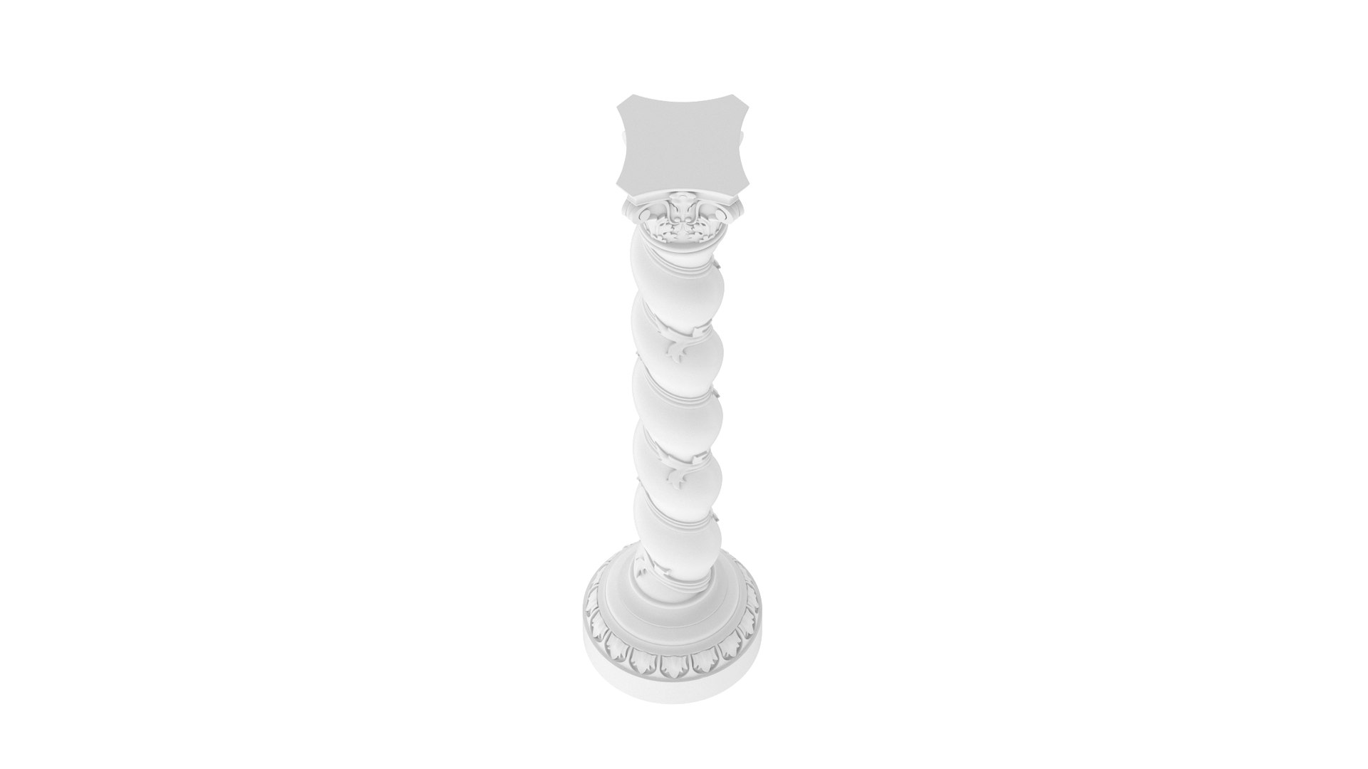 3D Solomonic Column Model - TurboSquid 1618978