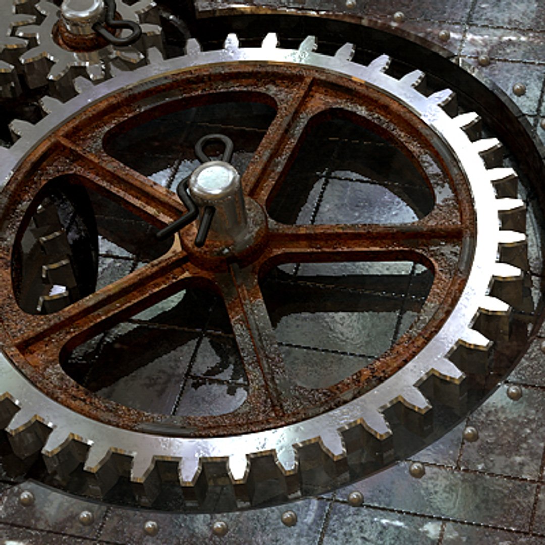 Cogwheels Shaft C4d