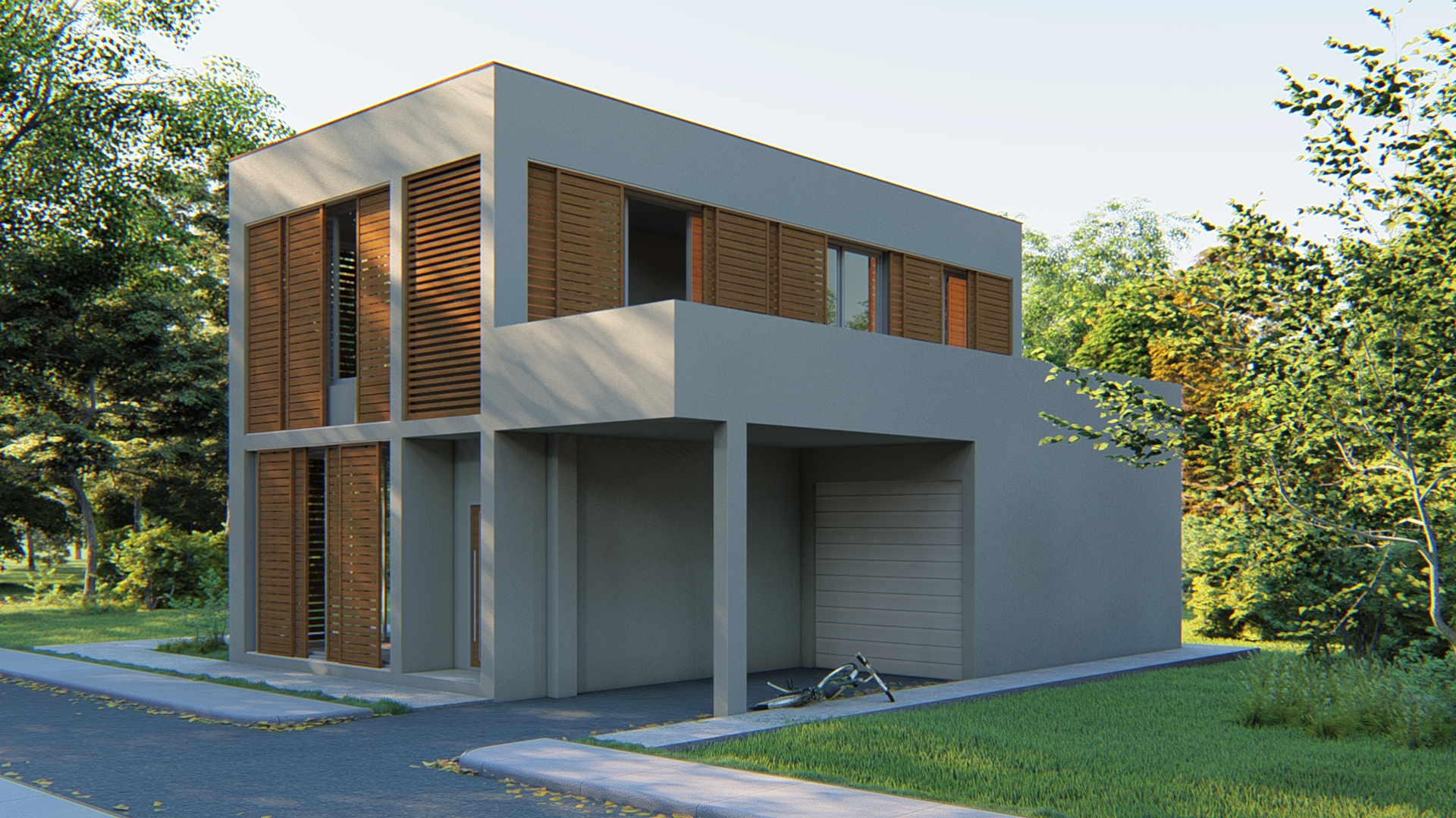 2 Storey House Exterior Render 3D - TurboSquid 1749730