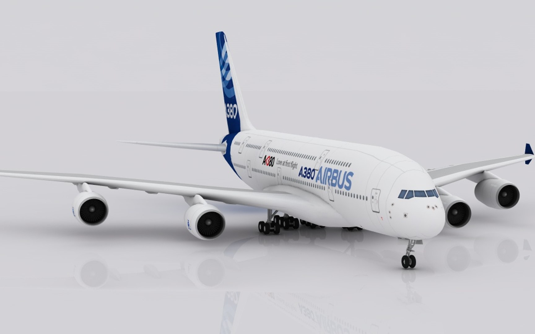 3d Airplane Airbus A380