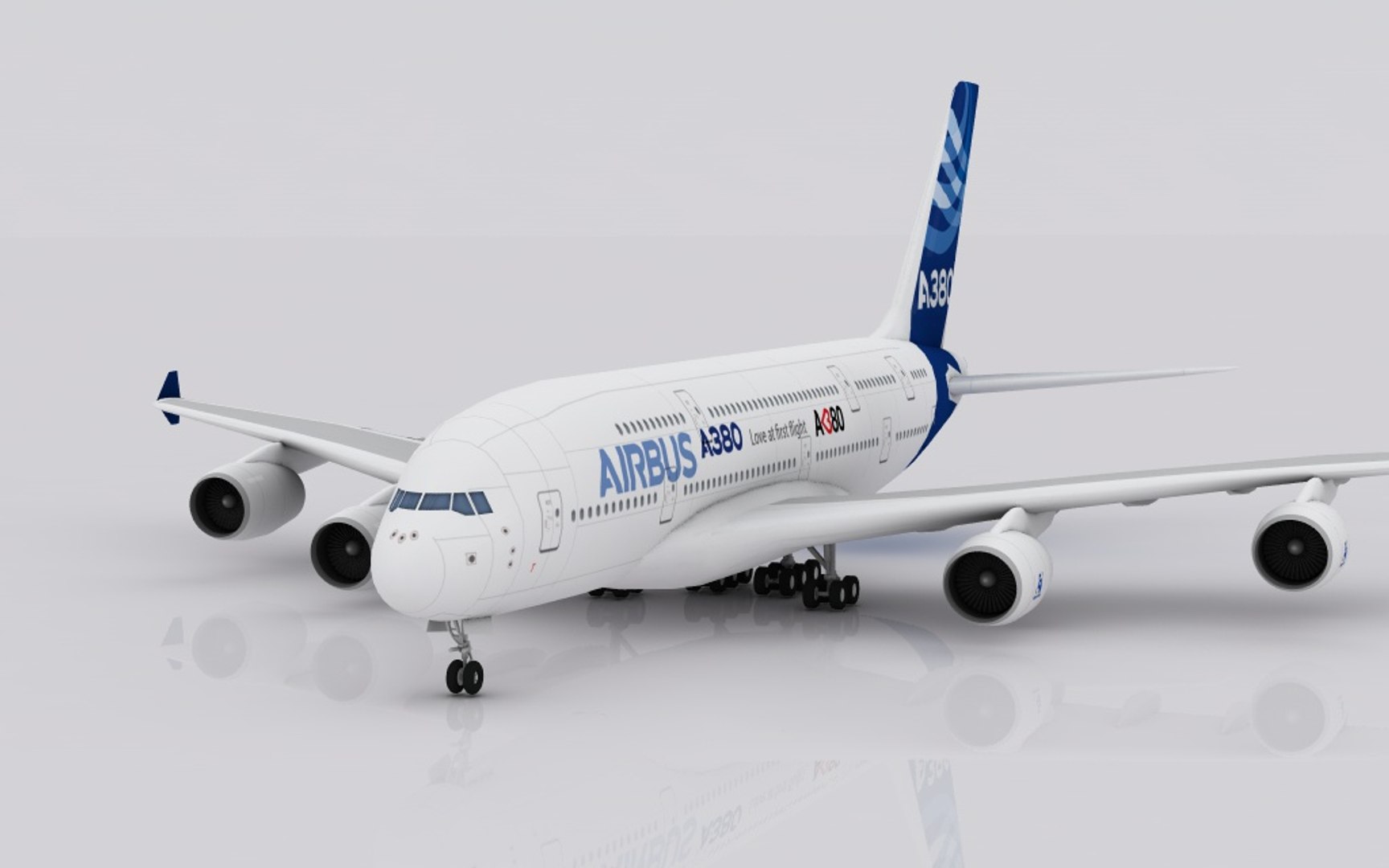 3d Airplane Airbus A380
