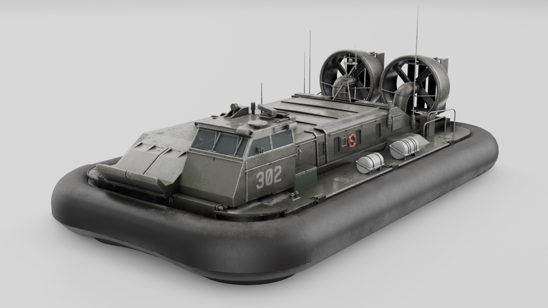 Militärisches Hovercraft 3D-Modell - TurboSquid 1645592