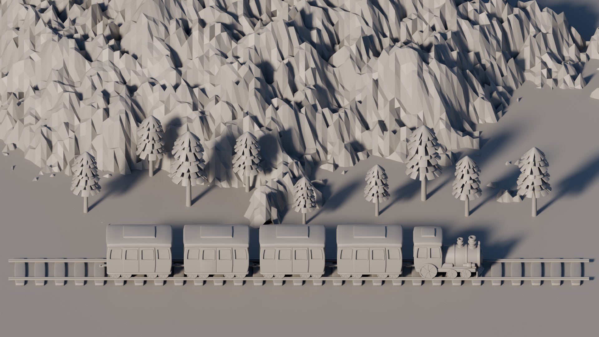 Toony Train 3D Model - TurboSquid 2337008