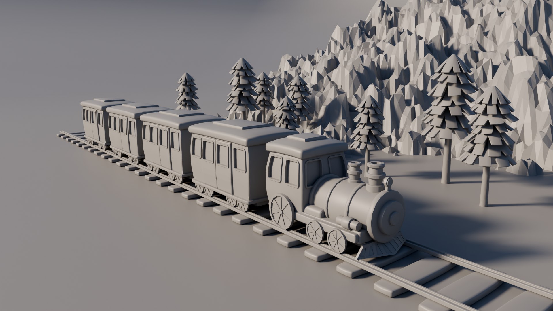 Toony Train 3D Model - TurboSquid 2337008