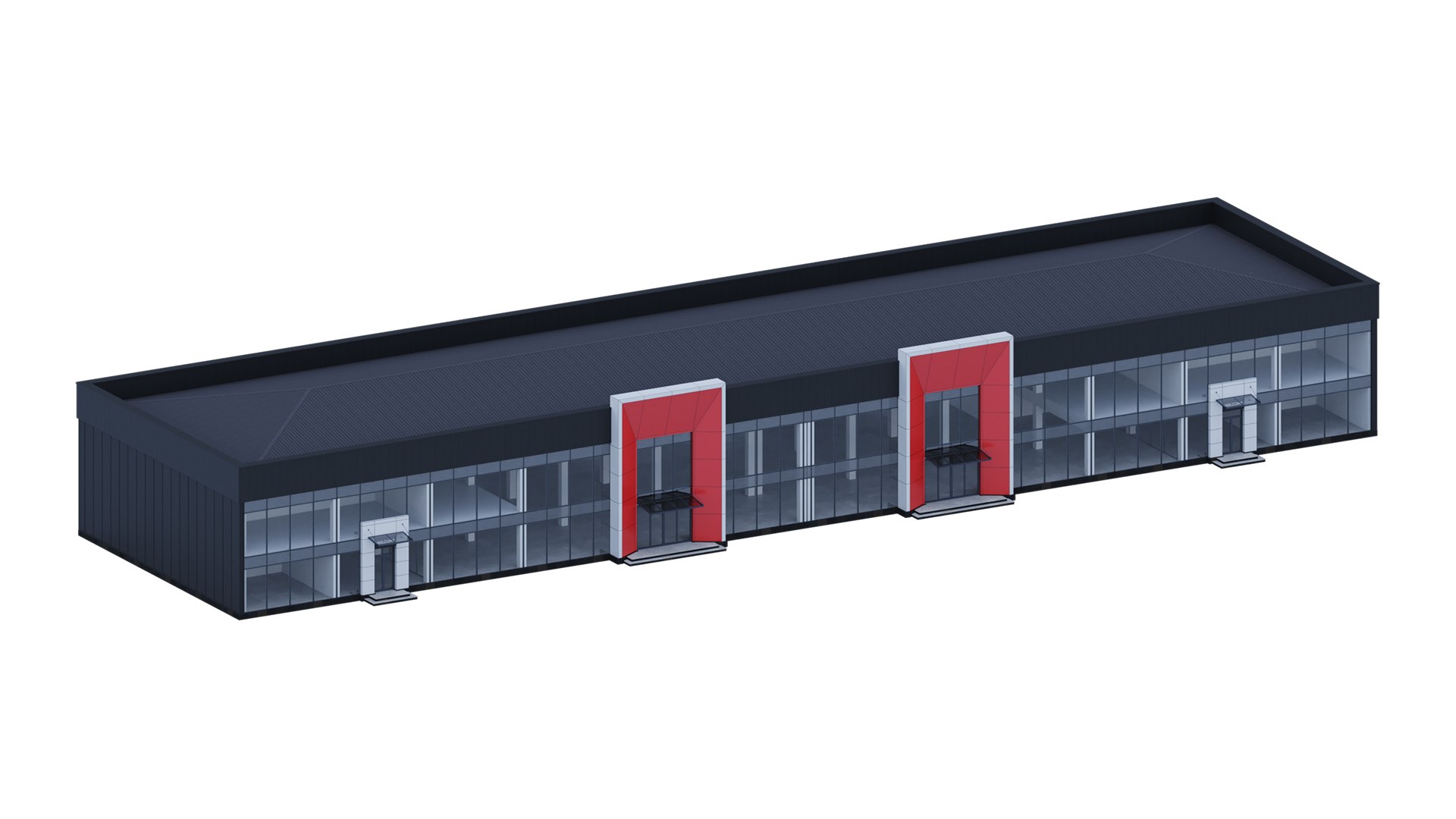 Car Shop Building 3D - TurboSquid 1990105