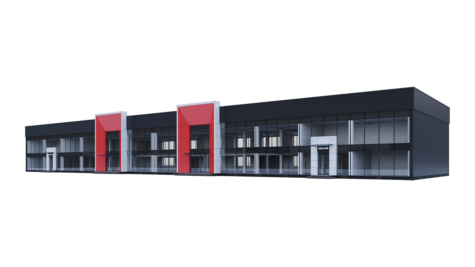 Car Shop Building 3D - TurboSquid 1990105