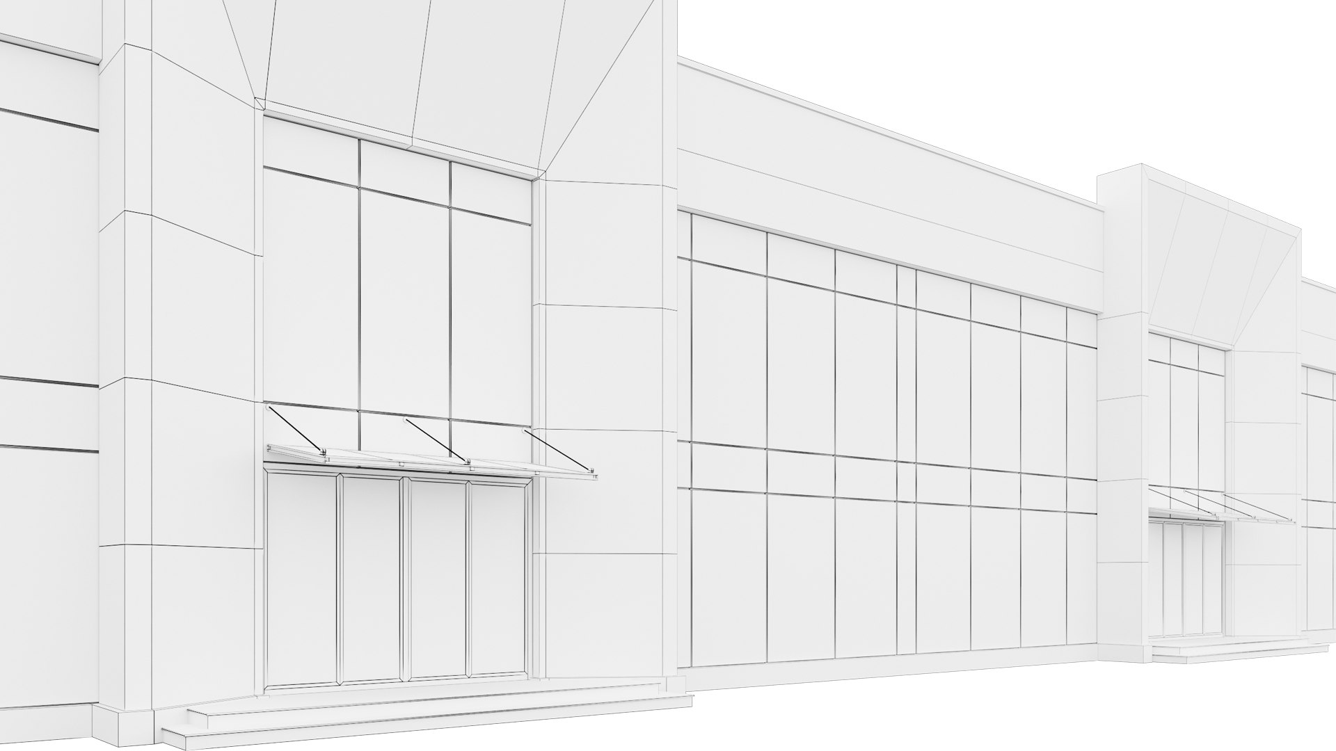 Car Shop Building 3D - TurboSquid 1990105