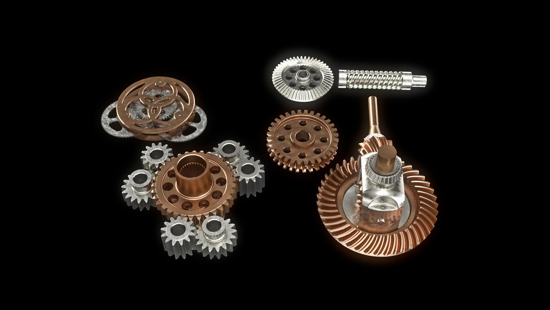 Mechanism Wheels 3D Model - TurboSquid 1433082