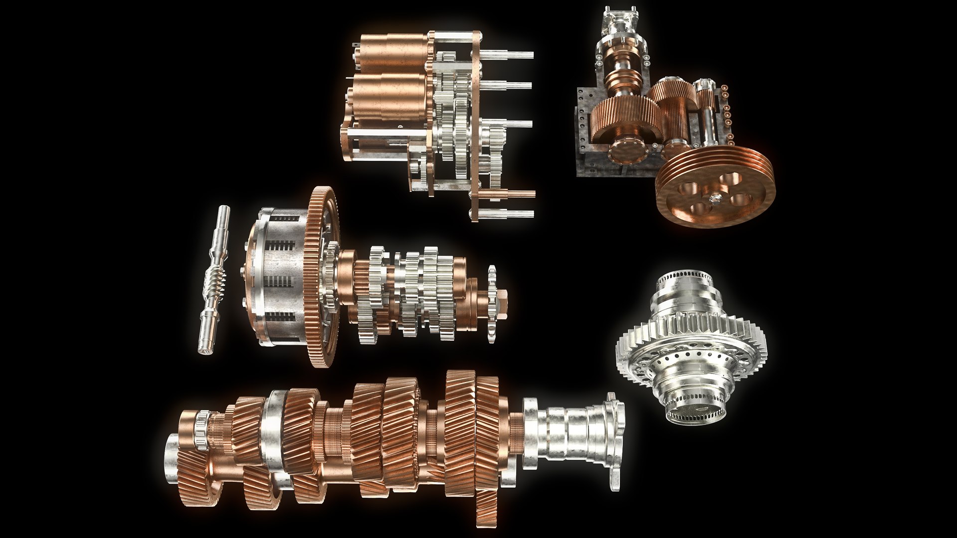 Mechanism Wheels 3D Model - TurboSquid 1433082