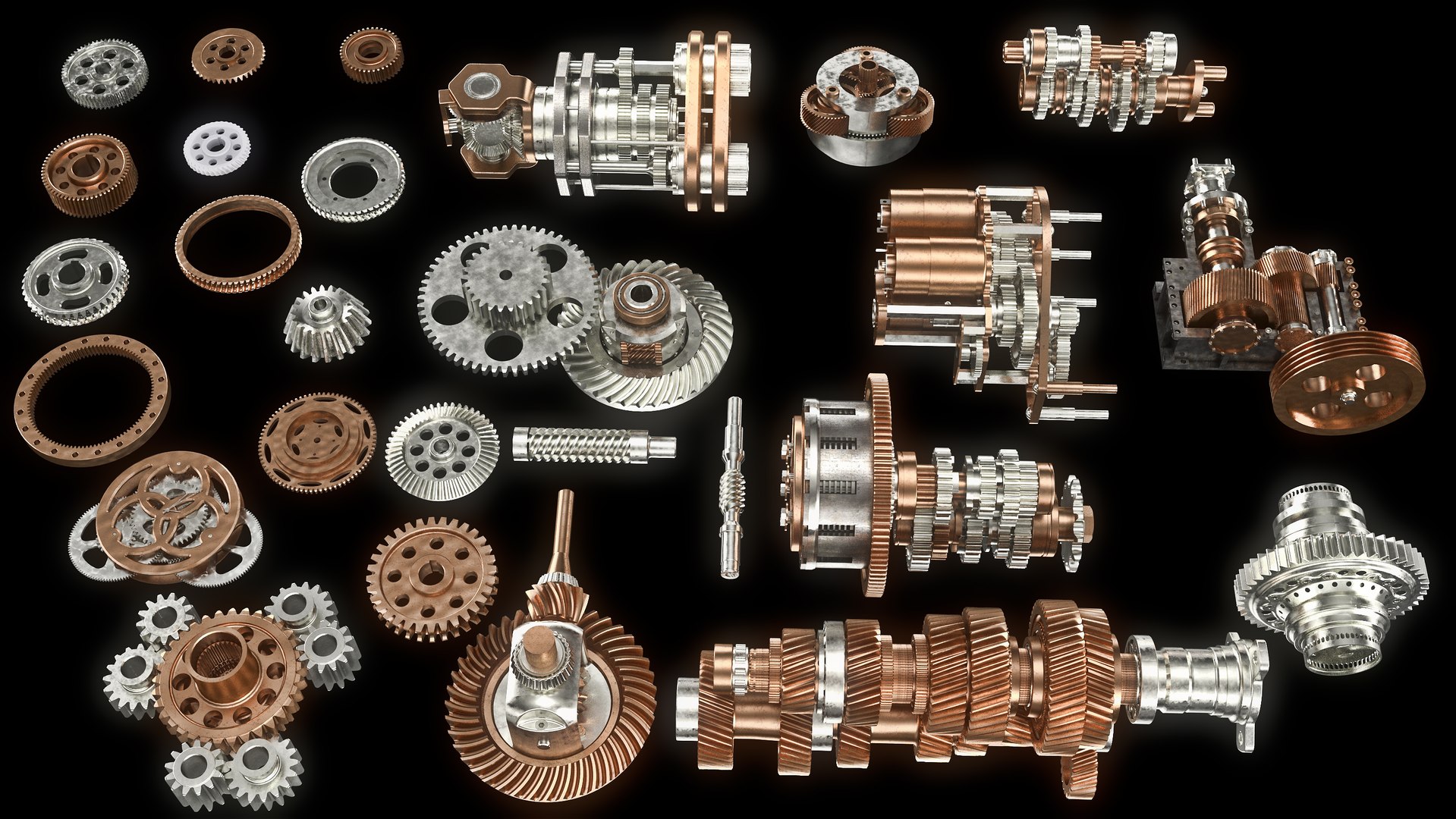 Mechanism Wheels 3D Model - TurboSquid 1433082