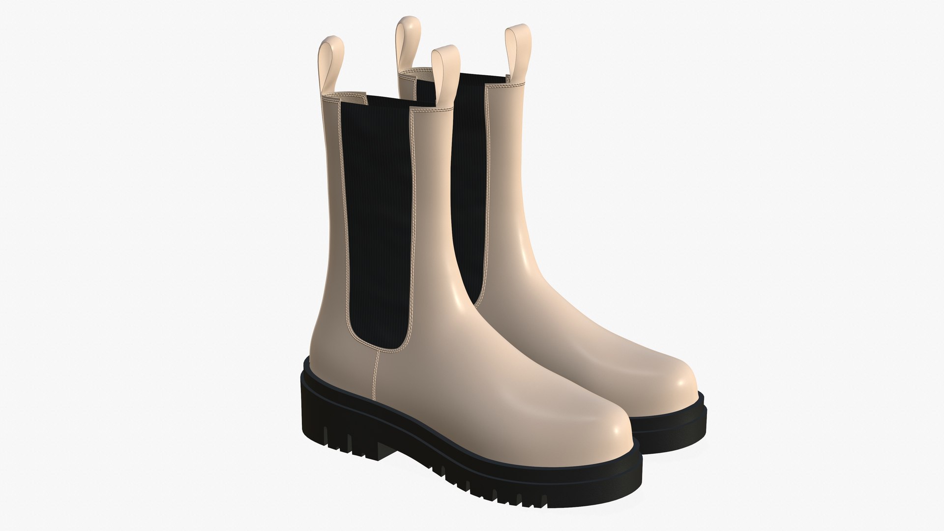 Realistic Leather Boots V81 3D model - TurboSquid 1957468