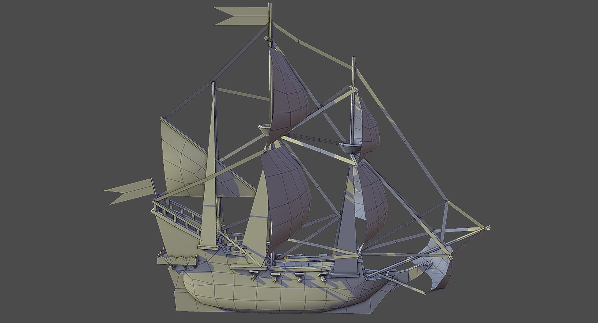 Cartoon Fluyt 3d Model