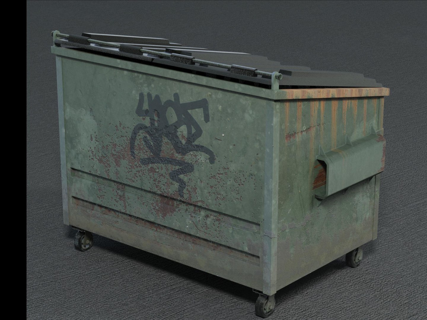 3d Model Dumpster Dump