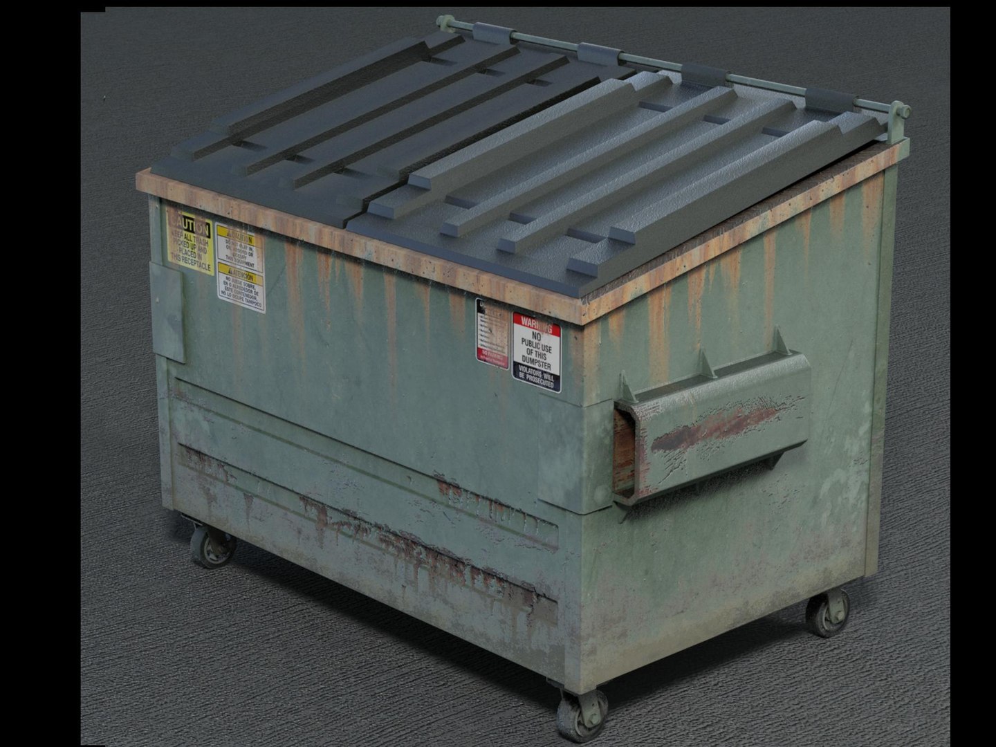 3d Model Dumpster Dump