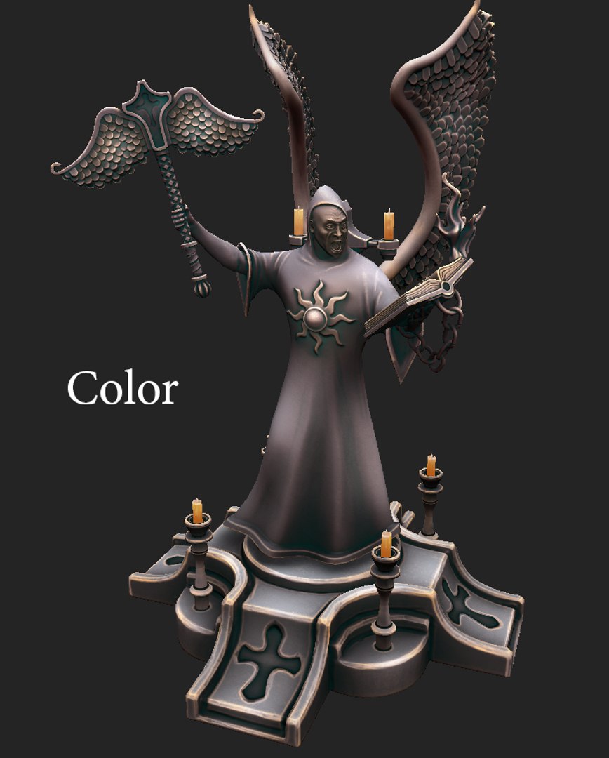 Statue Preacher 3D - TurboSquid 1523095