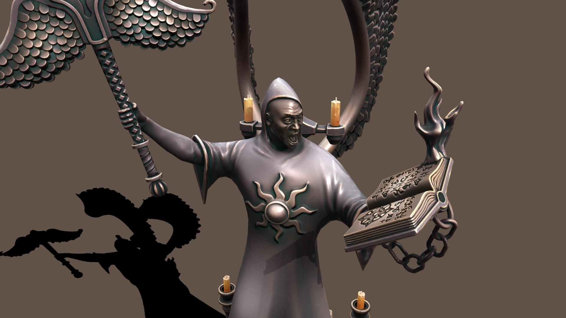 Statue Preacher 3D - TurboSquid 1523095