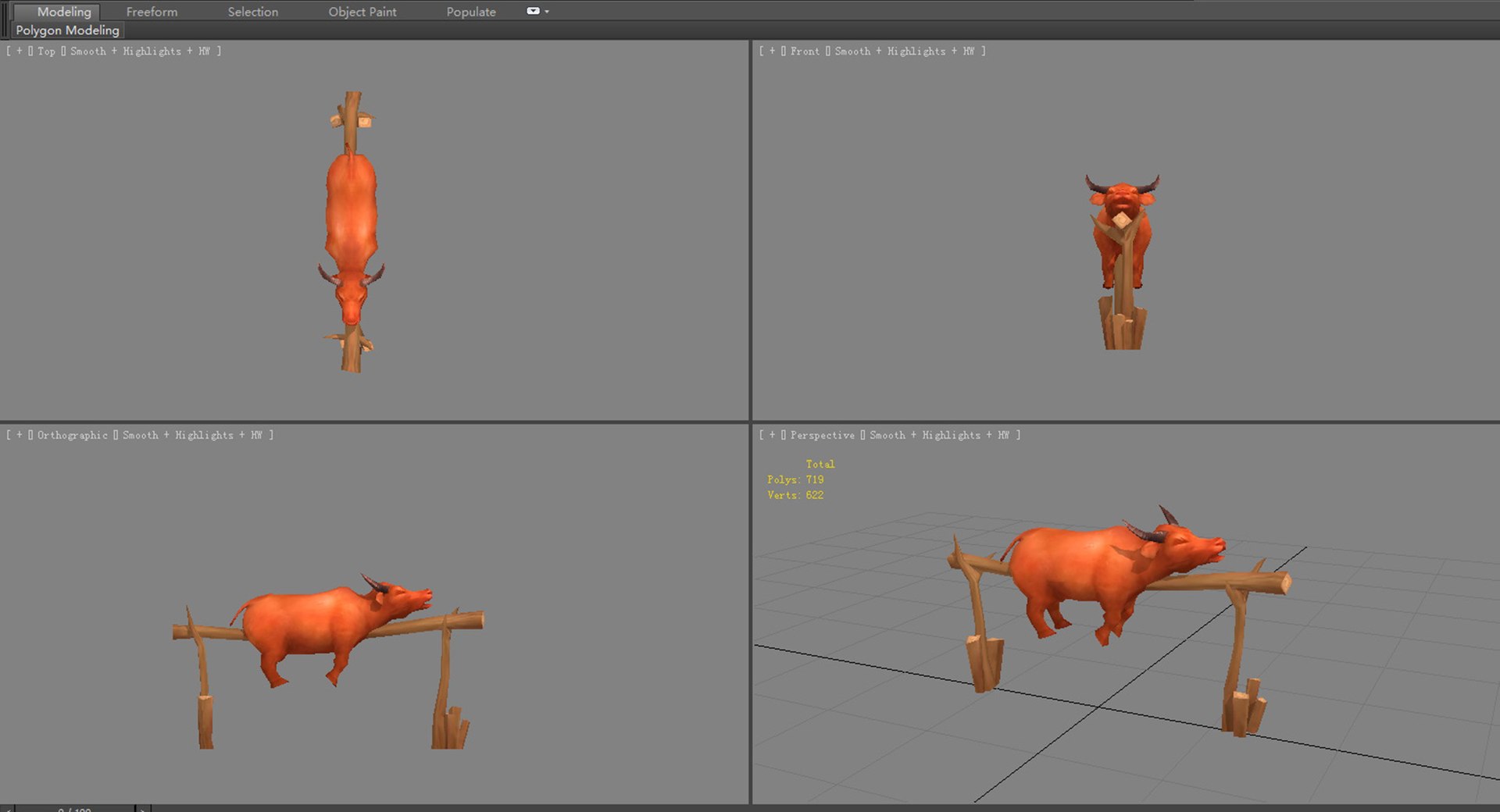 Cartoon Roast Beef - Roast Whole 3D - TurboSquid 1936300