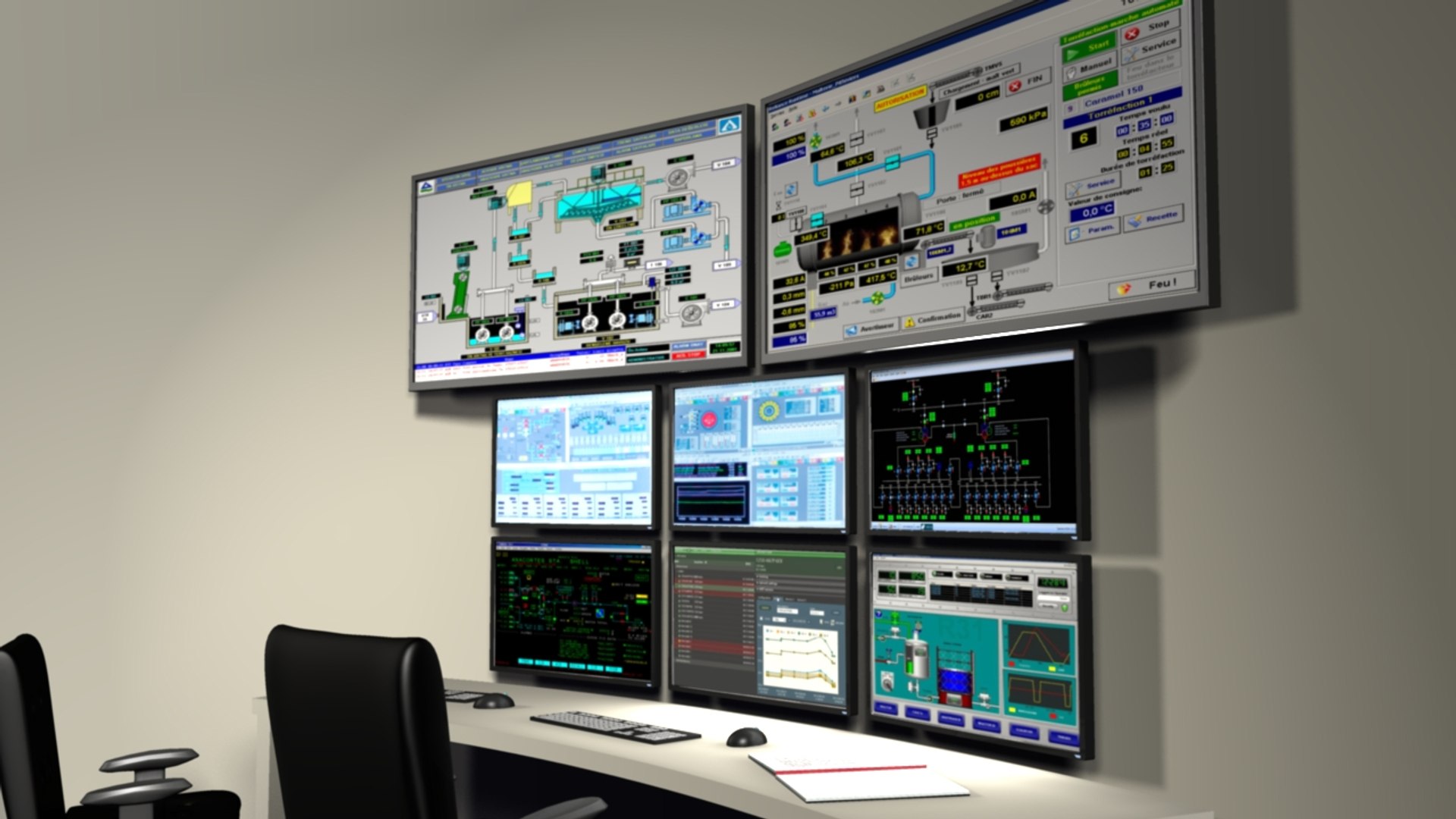 modelo 3d Cuarto de control - TurboSquid 1221876