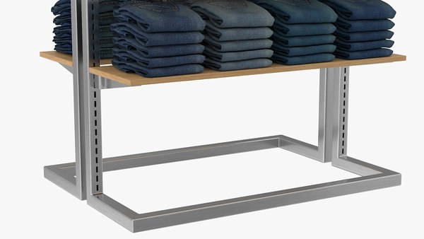 modelo 3d Exhibición de góndola de jeans - TurboSquid 2009713