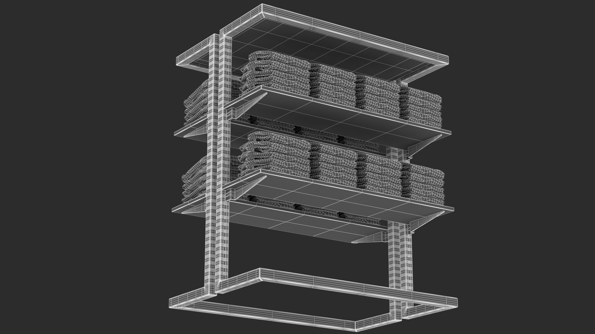 Jeans Gondola Display 3D Model - TurboSquid 2009713